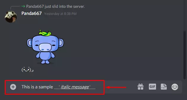 Discord текстин форматтоо боюнча колдонмо 6794_12