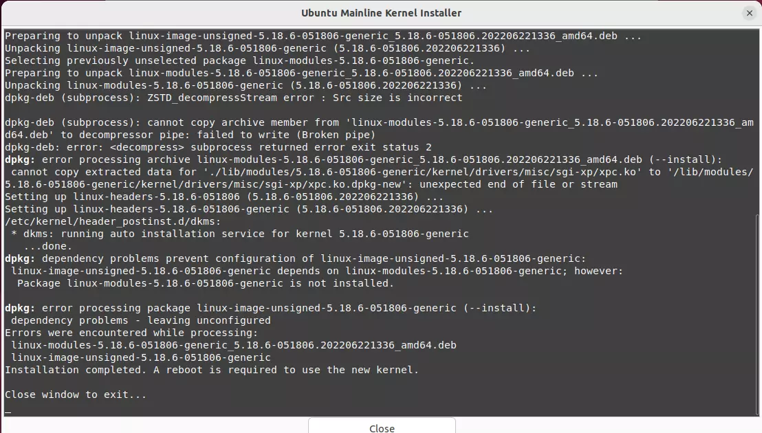 Ба ядрои охирини Linux дар Ubuntu 22.04 насб кунед ё навсозӣ кунед 67_10