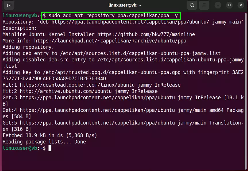 Ubuntu 22.04-та соңгы Linux ядросына урнаштыру яки яңарту 67_3