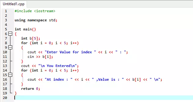 কিভাবে C++ এ একটি অ্যারে প্রিন্ট করবেন 6856_5