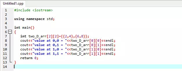 Cómo imprimir una matriz en C++ 6856_9