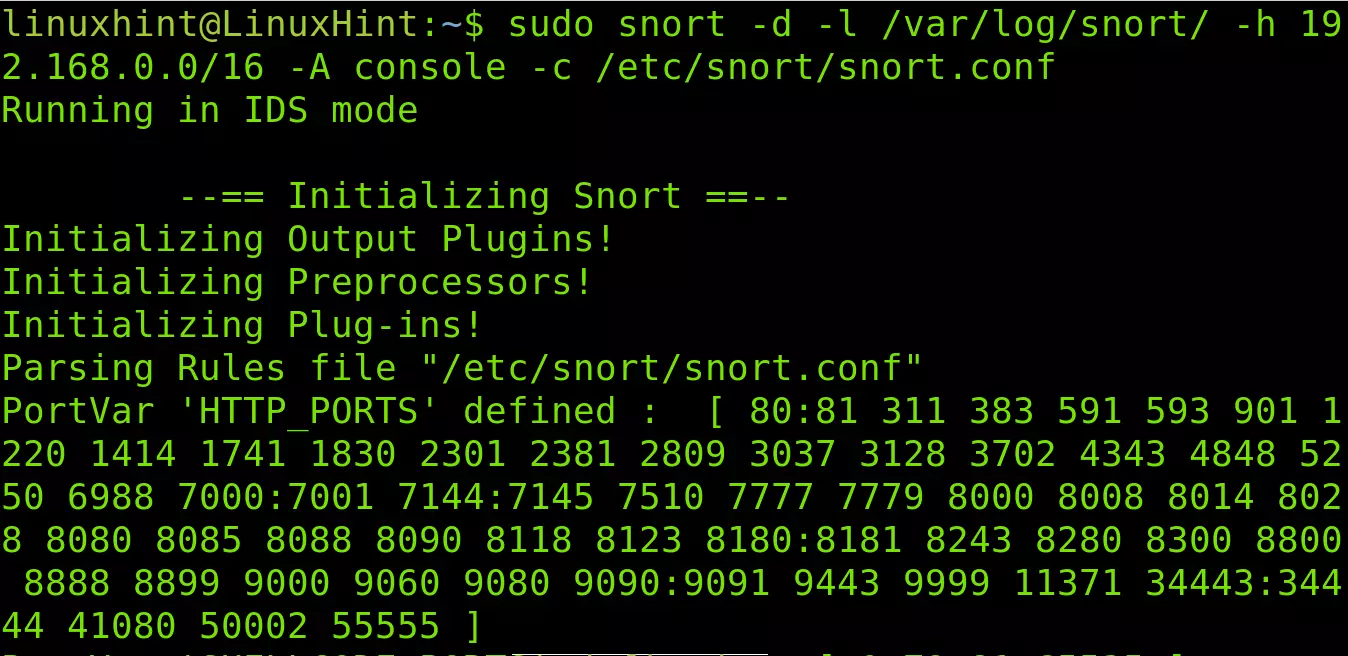 Настройте Snort IDS и создайте правила 685_10