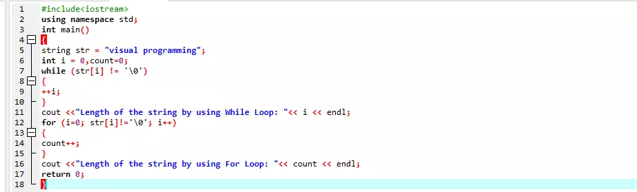 C++ ਸਤਰ ਦੀ ਲੰਬਾਈ 6860_1