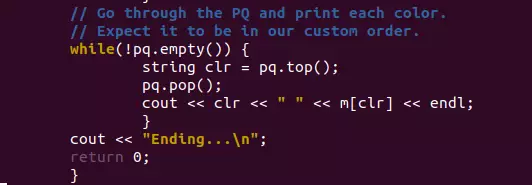 คิวลำดับความสำคัญ C ++ พร้อมตัวเปรียบเทียบแบบกำหนดเอง 6867_6