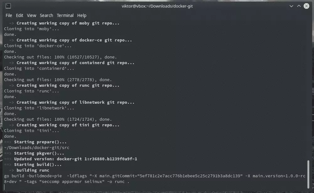 Giunsa Paggamit ang Docker sa Arch Linux 6893_10