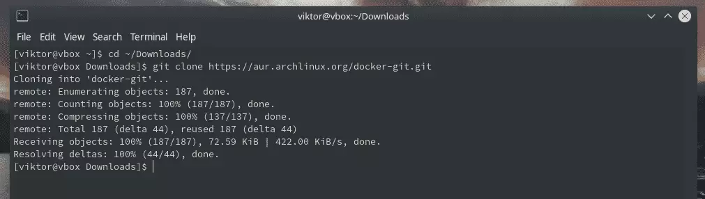 Nola erabili Docker Arch Linux-en 6893_7