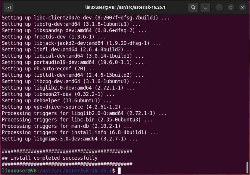 Kumaha Masang Asterisk dina Ubuntu 22.04 68_12