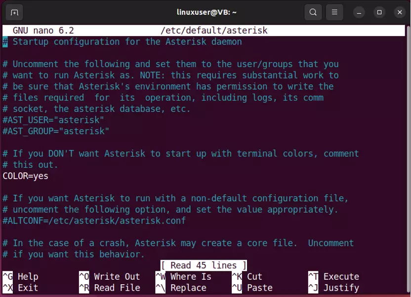 Ubuntu 22.04 တွင် Asterisk ထည့်သွင်းနည်း 68_32