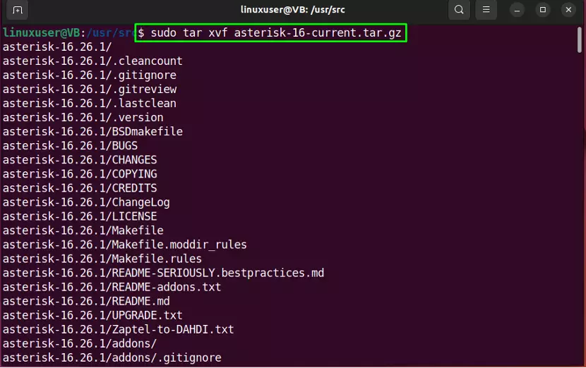 Kako instalirati Asterisk na Ubuntu 22.04 68_6