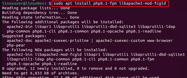 Installeer die nuutste PHP op Ubuntu 22.04 6931_7