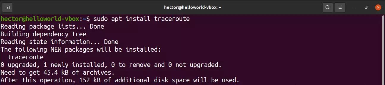 Linux-da Traceroute-u necə işə salmaq olar 6998_1