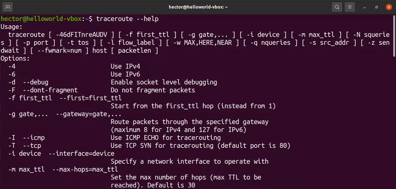 วิธีเรียกใช้ Traceroute ใน Linux 6998_14