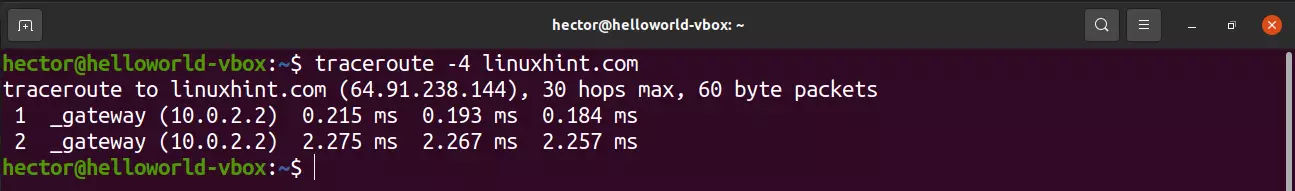 Giunsa ang Pagdagan sa Traceroute sa Linux 6998_4