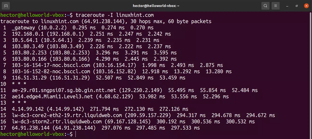 วิธีเรียกใช้ Traceroute ใน Linux 6998_8