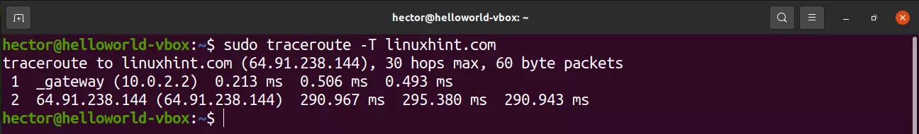 Carane Mbukak Traceroute ing Linux 6998_9