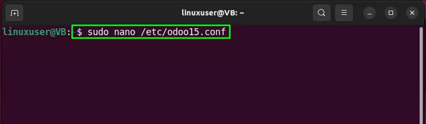 Ubuntu 22.04 တွင် Odoo 15 ကို ထည့်သွင်းနည်း 69_26