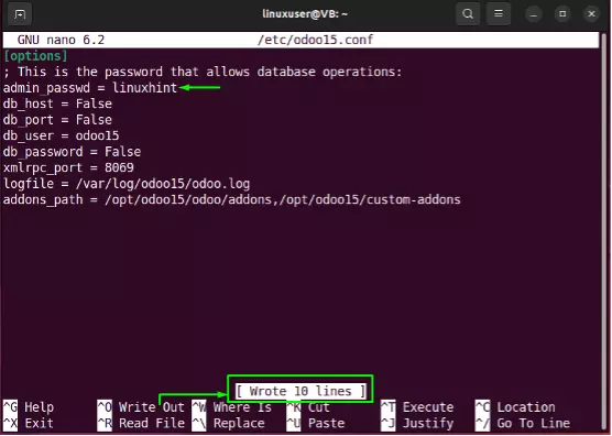 Ubuntu 22.04 တွင် Odoo 15 ကို ထည့်သွင်းနည်း 69_27
