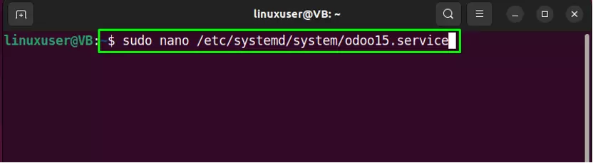 Ubuntu 22.04 တွင် Odoo 15 ကို ထည့်သွင်းနည်း 69_30
