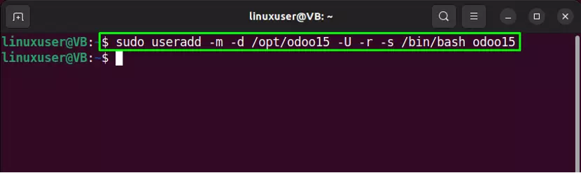 Uyifaka njani iOdoo 15 ku-Ubuntu 22.04 69_6