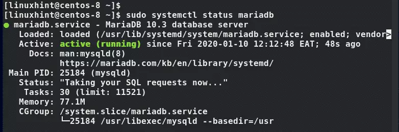 RHEL 8/ CentOS 8 මත MariaDB අනුකරණය 7007_6