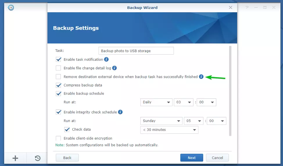 Как да използвате Synology Hyper Backup 7039_46