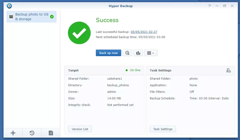 Yuav Siv Synology Hyper Backup li cas 7039_67