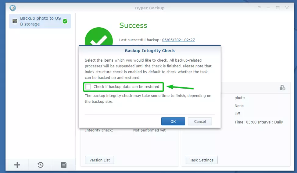 Giunsa Paggamit ang Synology Hyper Backup 7039_89