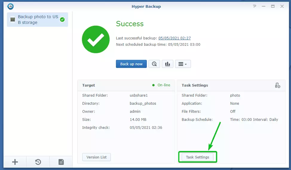 Kaip naudoti „Synology Hyper Backup“. 7039_96