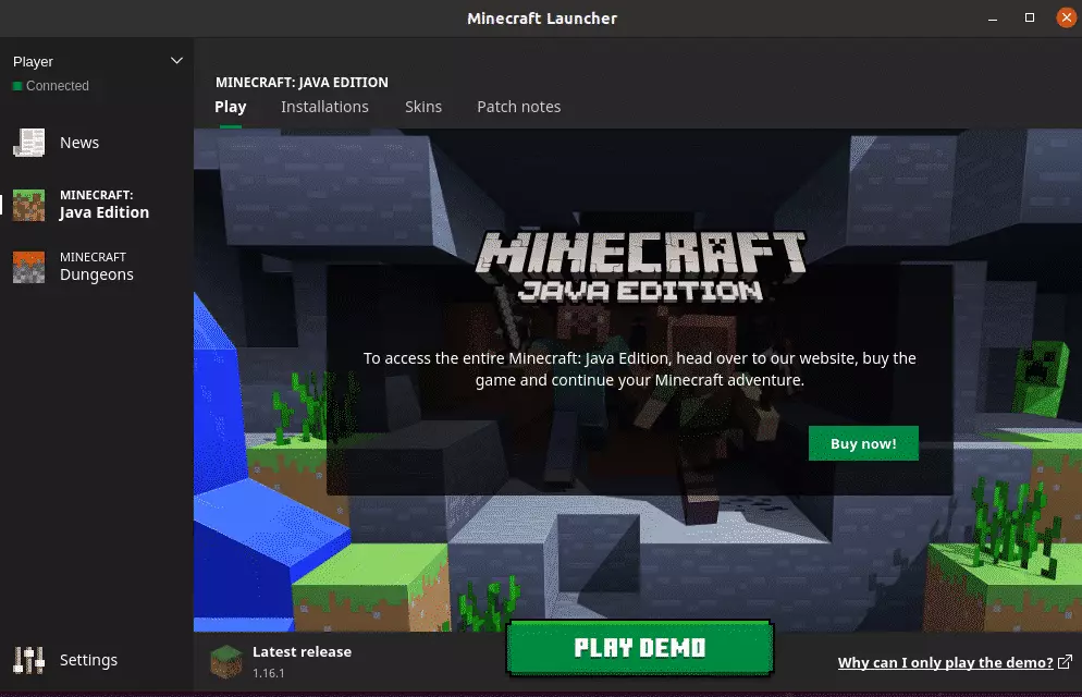 Minecraft ကို Ubuntu 20.04 LTS တွင် ထည့်သွင်းပါ။ 7049_9