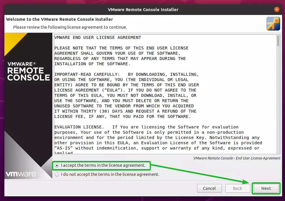 ਲੀਨਕਸ ਉੱਤੇ VMRC (VMware ਰਿਮੋਟ ਕੰਸੋਲ) ਨੂੰ ਕਿਵੇਂ ਇੰਸਟਾਲ ਕਰਨਾ ਹੈ 7052_19