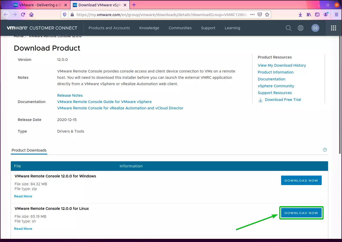 Yuav ua li cas rau nruab VMRC (VMware Remote Console) ntawm Linux 7052_7