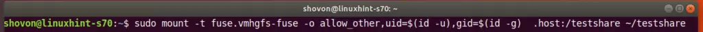 Linux VM ရှိ Command Line မှ VMware မျှဝေမှုများကို ထည့်သွင်းခြင်း။ 7054_24