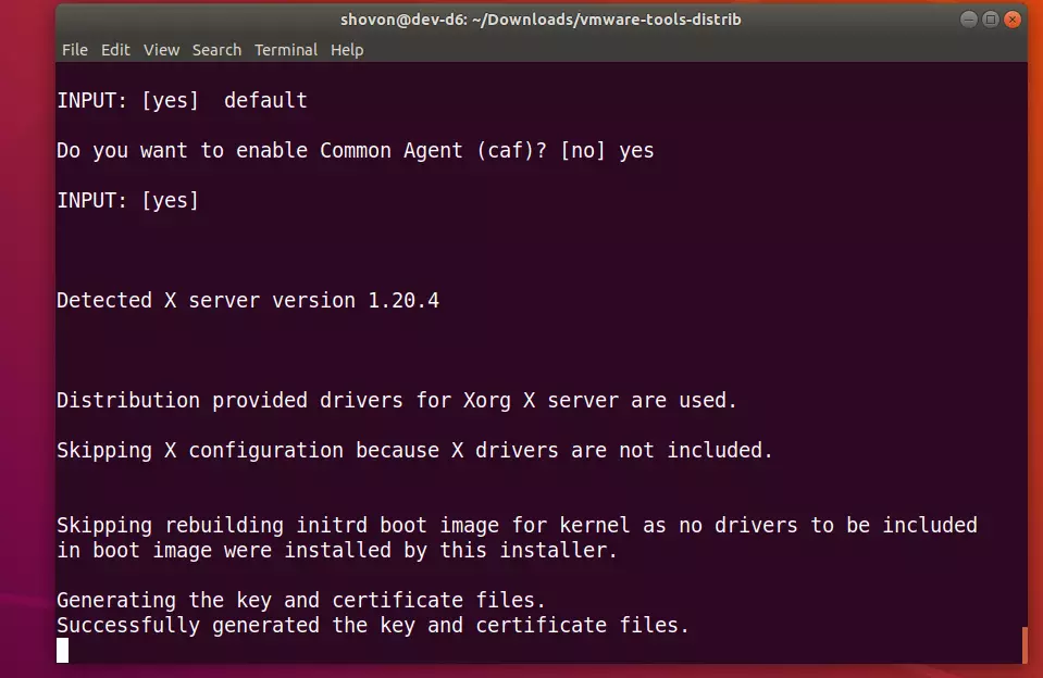 Ubuntu/Debian VMware વર્ચ્યુઅલ મશીન પર VMware ટૂલ્સ કેવી રીતે ઇન્સ્ટોલ કરવું 7055_37