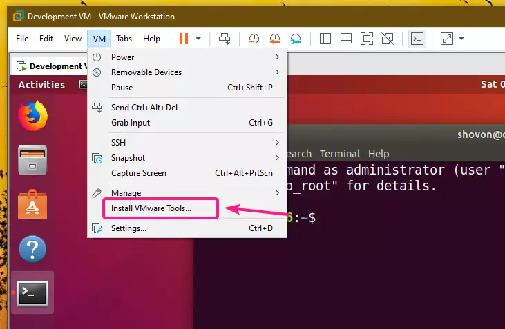 Nola instalatu VMware tresnak Ubuntu/Debian VMware makina birtualean 7055_9