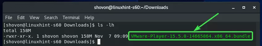 CentOS 8 တွင် VMware Player 15 ကို ထည့်သွင်းနည်း 7057_21