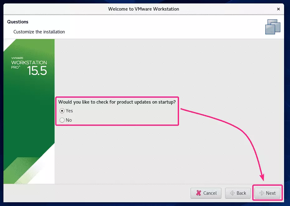 CentOS 8 ରେ VMware ୱର୍କଷ୍ଟେସନ୍ ପ୍ରୋ 15 ସଂସ୍ଥାପନ କରନ୍ତୁ | 7058_24