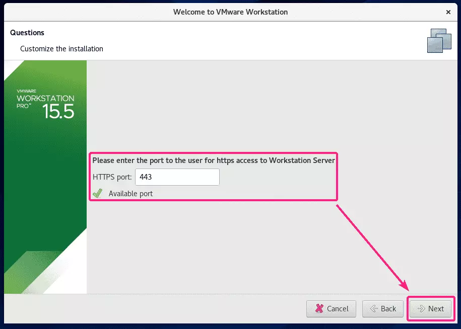 CentOS 8 ରେ VMware ୱର୍କଷ୍ଟେସନ୍ ପ୍ରୋ 15 ସଂସ୍ଥାପନ କରନ୍ତୁ | 7058_28