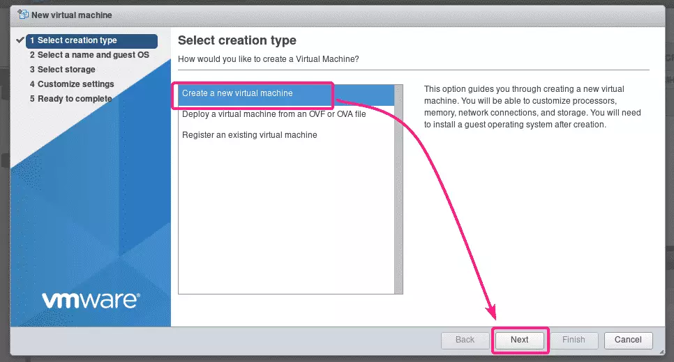 Kuidas installida CentOS 8 VMware ESXi serverisse 7059_13