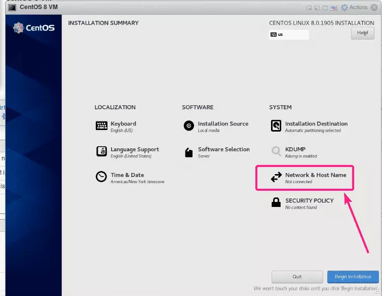 VMware ESXi સર્વર પર CentOS 8 કેવી રીતે ઇન્સ્ટોલ કરવું 7059_32