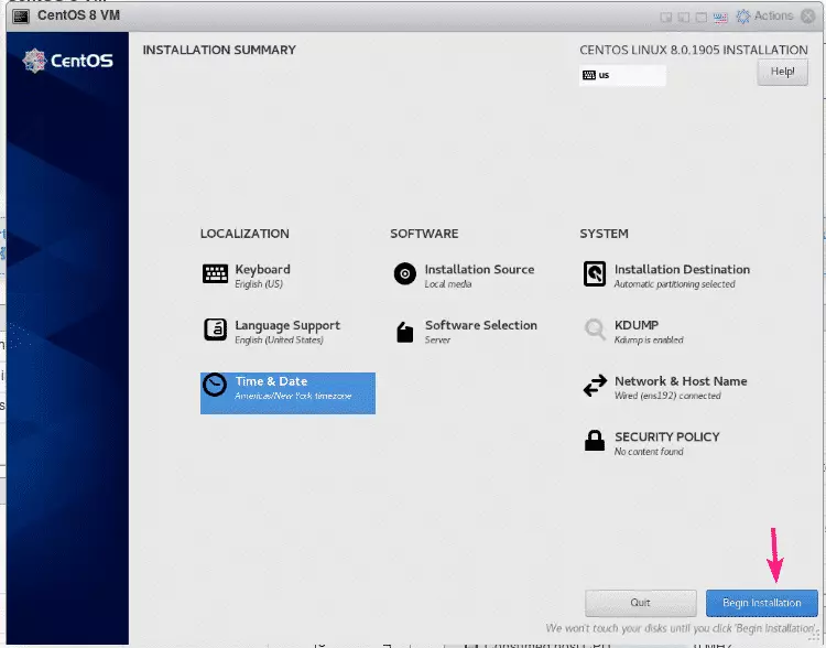 نحوه نصب CentOS 8 بر روی سرور VMware ESXi 7059_37