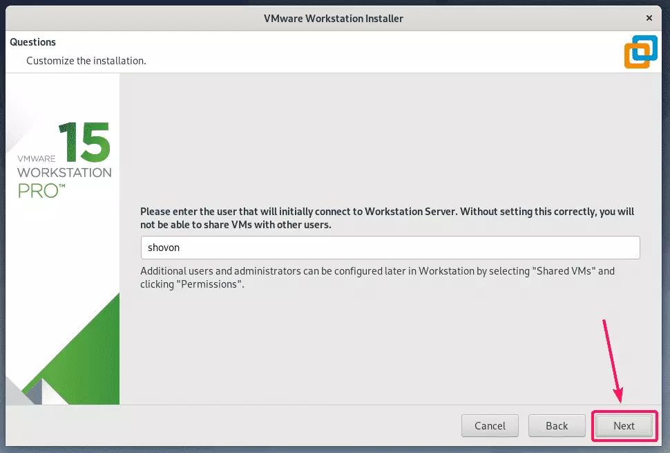 Инсталирање на VMware Workstation Pro на Debian 10 7060_19