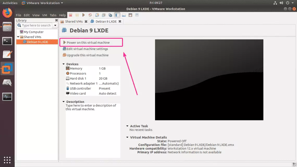 Працуйце з агульнымі віртуальнымі машынамі VMware Workstation Pro на Ubuntu 7064_11
