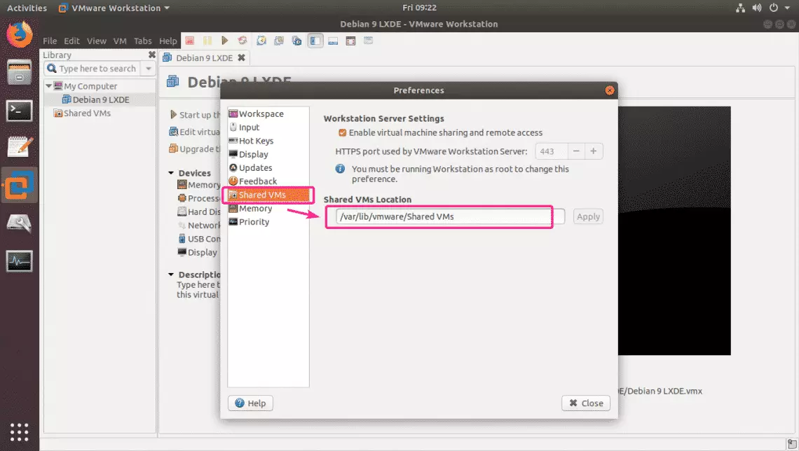 Ubuntu 'ਤੇ VMware ਵਰਕਸਟੇਸ਼ਨ ਪ੍ਰੋ ਸ਼ੇਅਰਡ VMs ਨਾਲ ਕੰਮ ਕਰੋ 7064_2