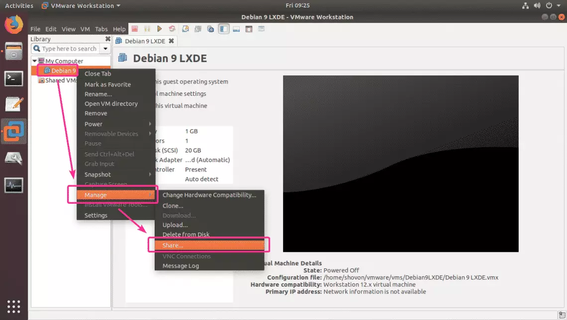 Li ser Ubuntu bi VMware Workstation Pro re VM-yên Parvekirî re bixebitin 7064_6
