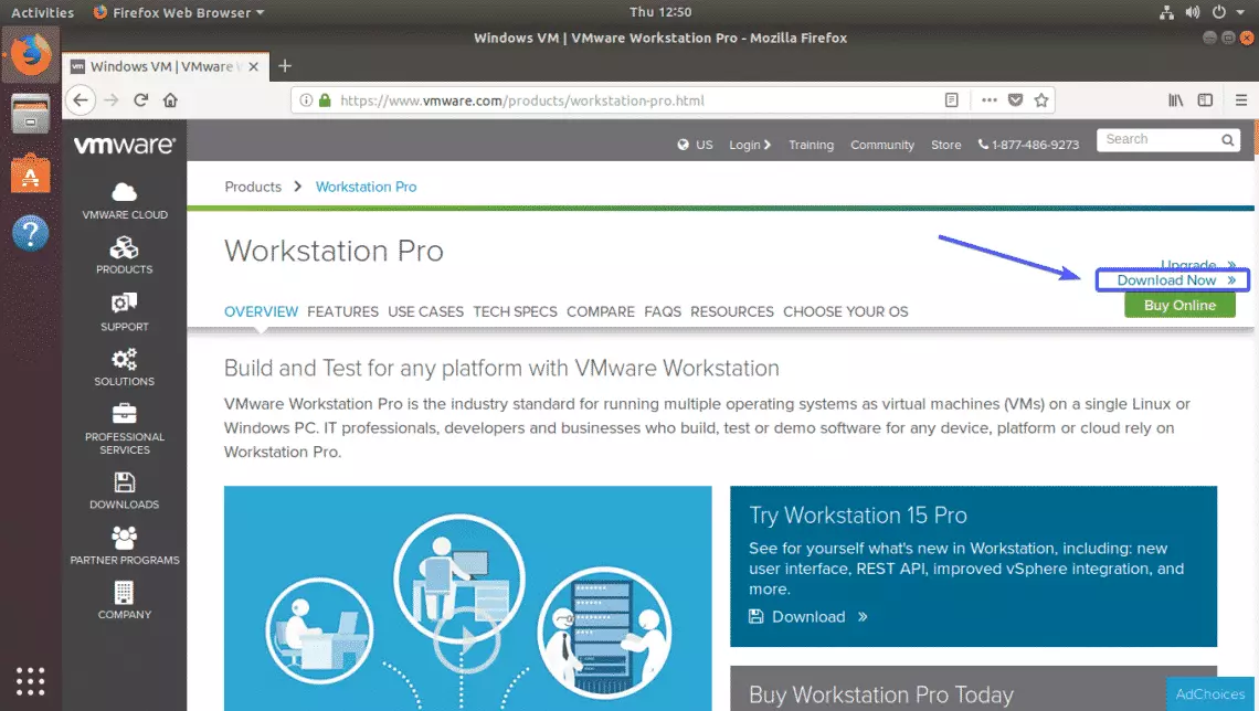 ઉબુન્ટુ પર VMware વર્કસ્ટેશન પ્રો 15 ઇન્સ્ટોલ કરો 7065_1