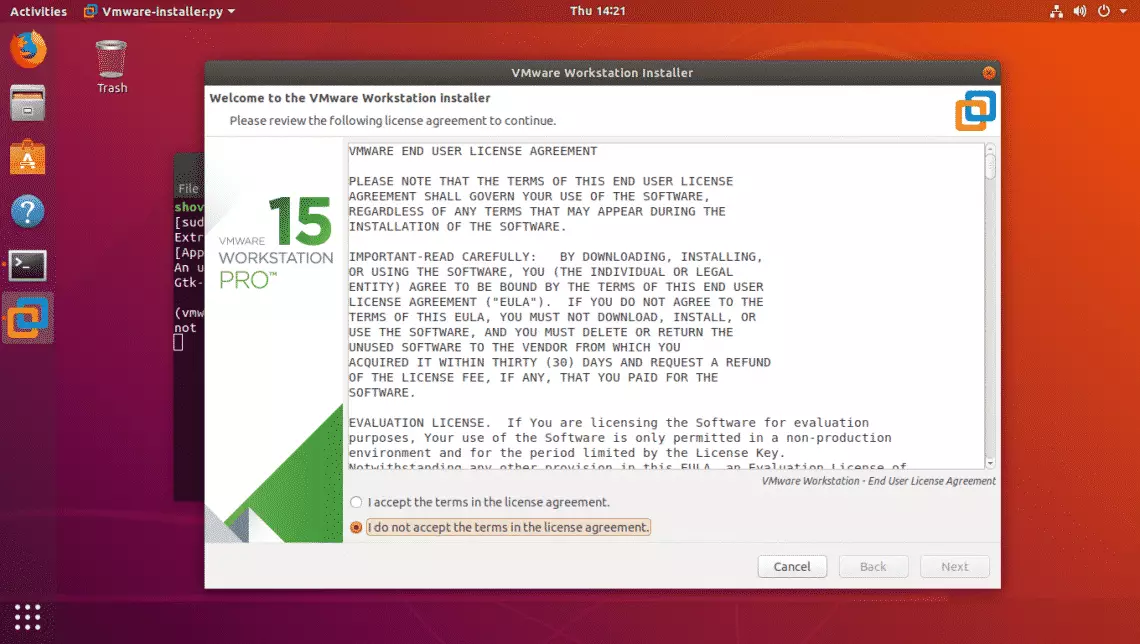 I-install ang VMware Workstation Pro 15 sa Ubuntu 7065_9