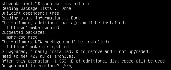 Ubuntu 18.04 LTS تي NIS سرور انسٽال ڪرڻ 7067_41