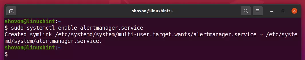 Kako namestiti in konfigurirati Prometheus Alert Manager na Ubuntu 20.04 LTS 7072_18