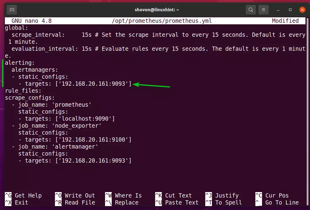 Com instal·lar i configurar Prometheus Alert Manager a Ubuntu 20.04 LTS 7072_24