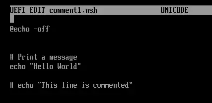 Výukový program skriptování prostředí UEFI Shell 7074_22